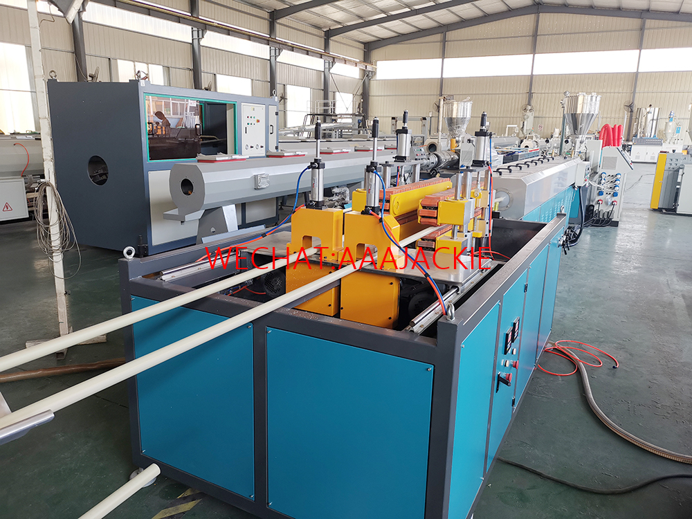 2 Cavity PVC UPVC Electric Pipe Extrusion Machine - TONGSAN